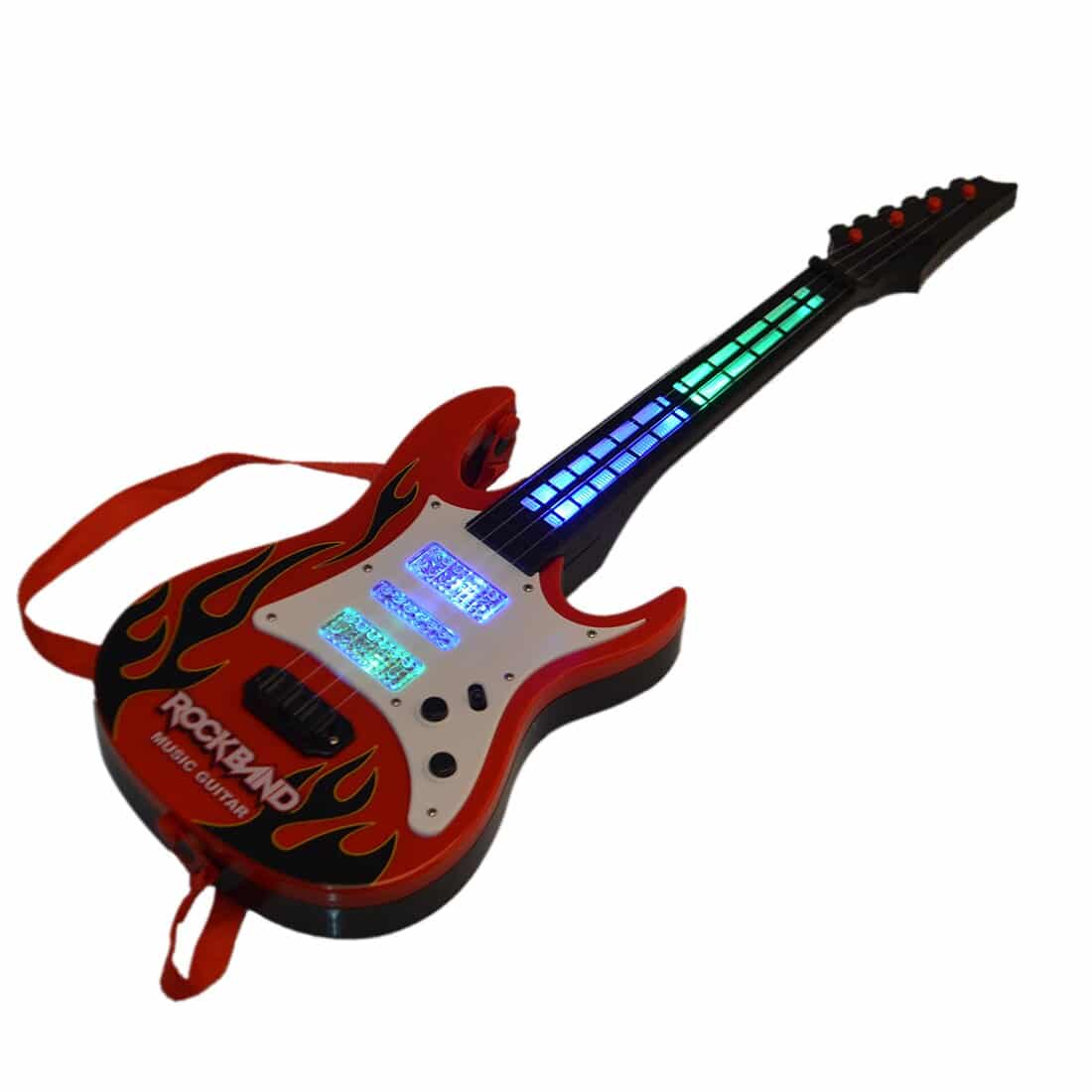 Piccola chitarra elettrica a 4 corde • Bambini World