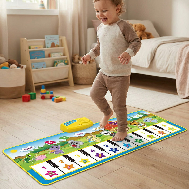 Tappeto musicale a forma di pianoforte per bambini • Bambini World