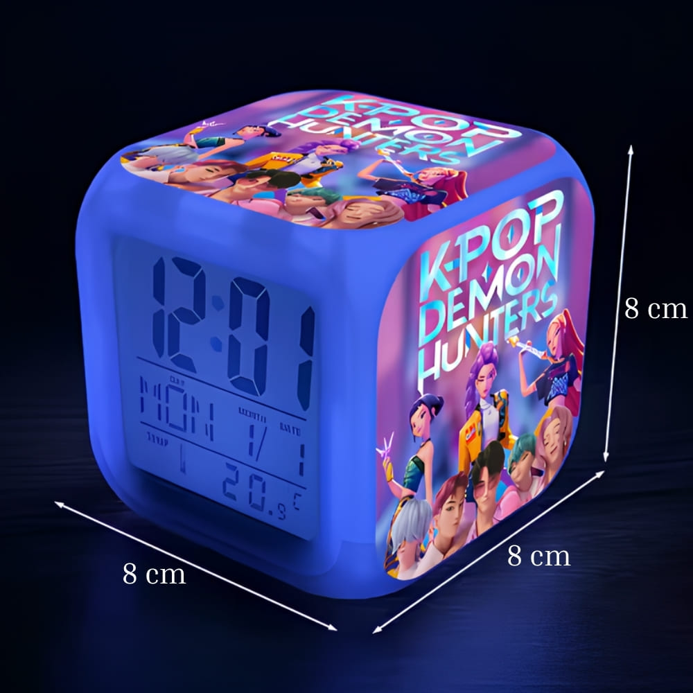 Sveglia per bambini K-pop Demon Hunters funzione luce notturna ...